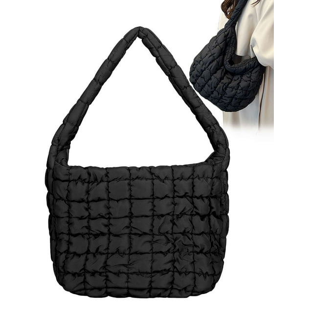 Gustave Quilted Tote Bag for Women Lightweight Padded Shoulder Handbag ...