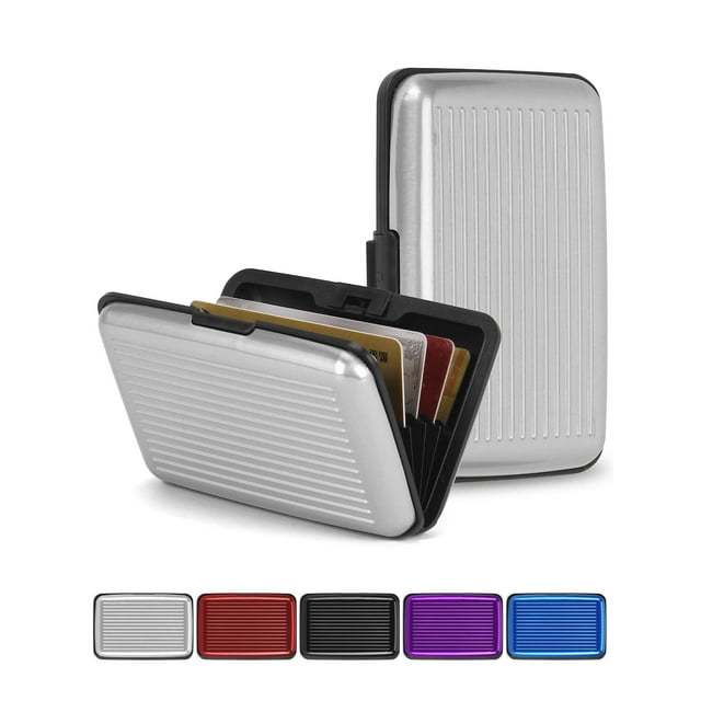 Gustave RFID Blocking Credit Card Holder Aluminum Wallets Small Slim ...