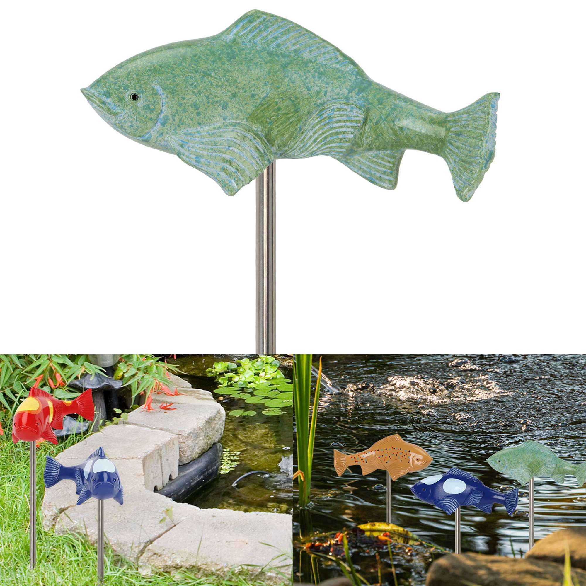 Gustave Resin Koi Fish Decor Garden Fish Sculptures Statues with Stake ...
