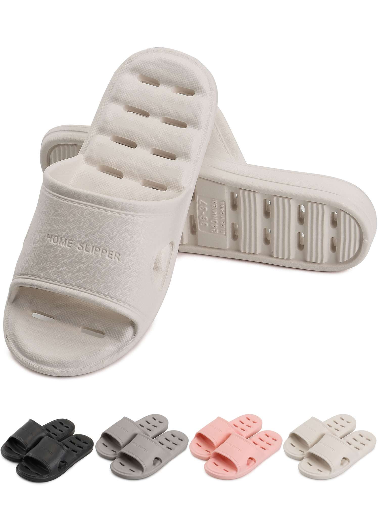 Gustave Shower Slippers for Women Men Non-Slip Quick Drying Slide ...