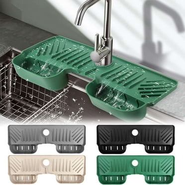 Gemdeck 15" Silicone Faucet Mats Kitchen Sink Splash Guard Water ...