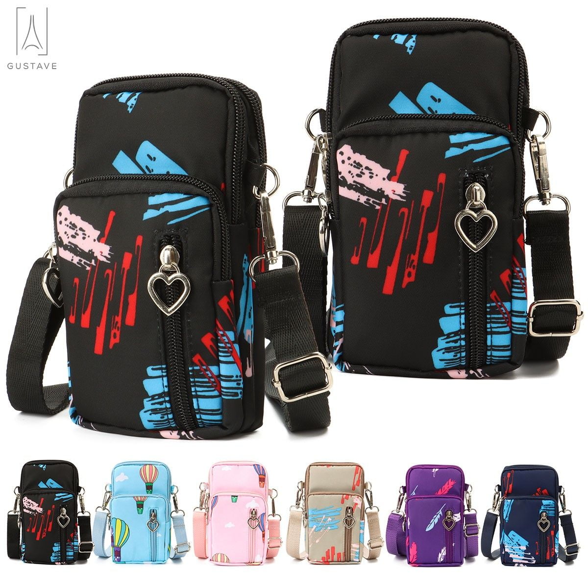 Gustave Small Cell Phone Purse Waterproof Crossbody Shoulder Bag ...