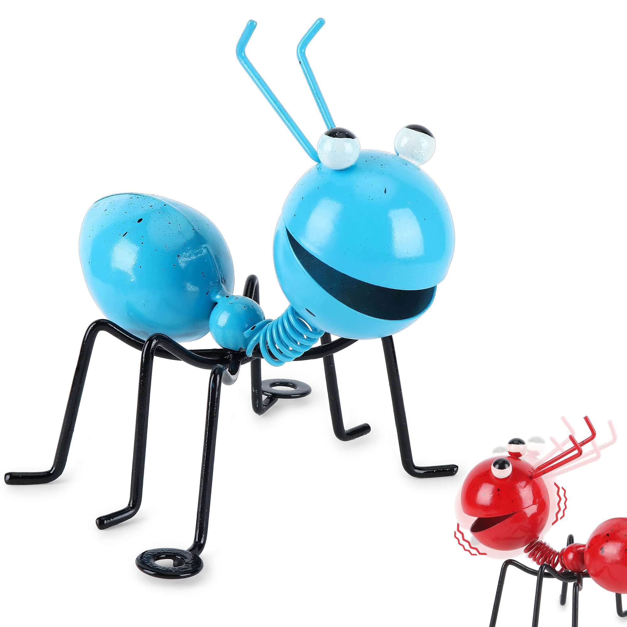 Gustave Small Metal Ant Sculpture Garden Decor 3D Cute Ants Ornament ...