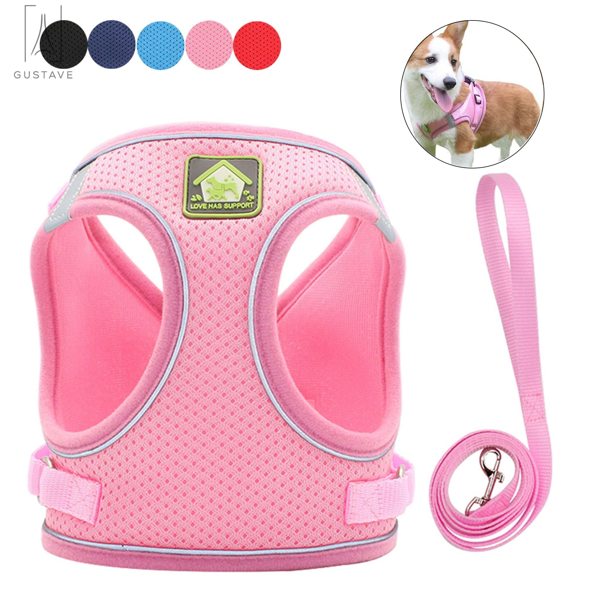 Gustave Soft Mesh Pet Dog Harness and Leash Set, No-Pull Pet Harness ...