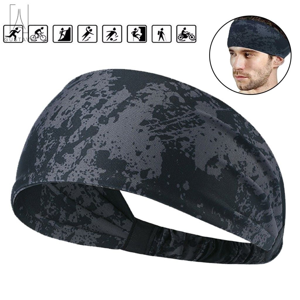 Gustave Sport Workout Headbands for Men Women, Sweat Wicking Hair Bands ...