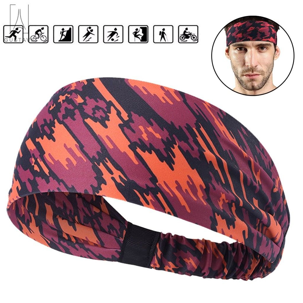 Gustave Sport Workout Headbands for Men Women, Sweat Wicking Hair Bands ...