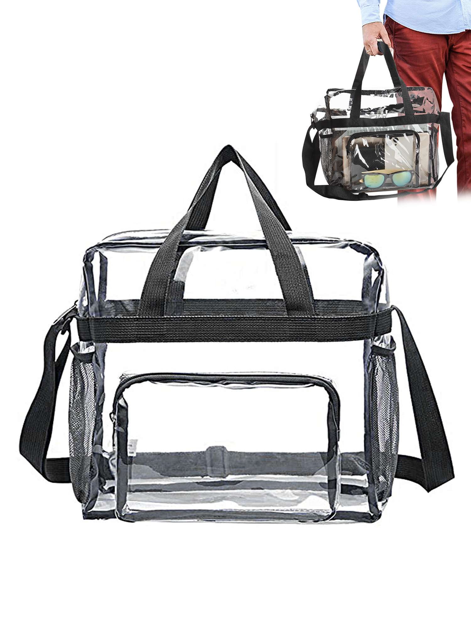 Gustave Stadium Approved Clear Handbag Transparent Tote Crossbody Bag ...