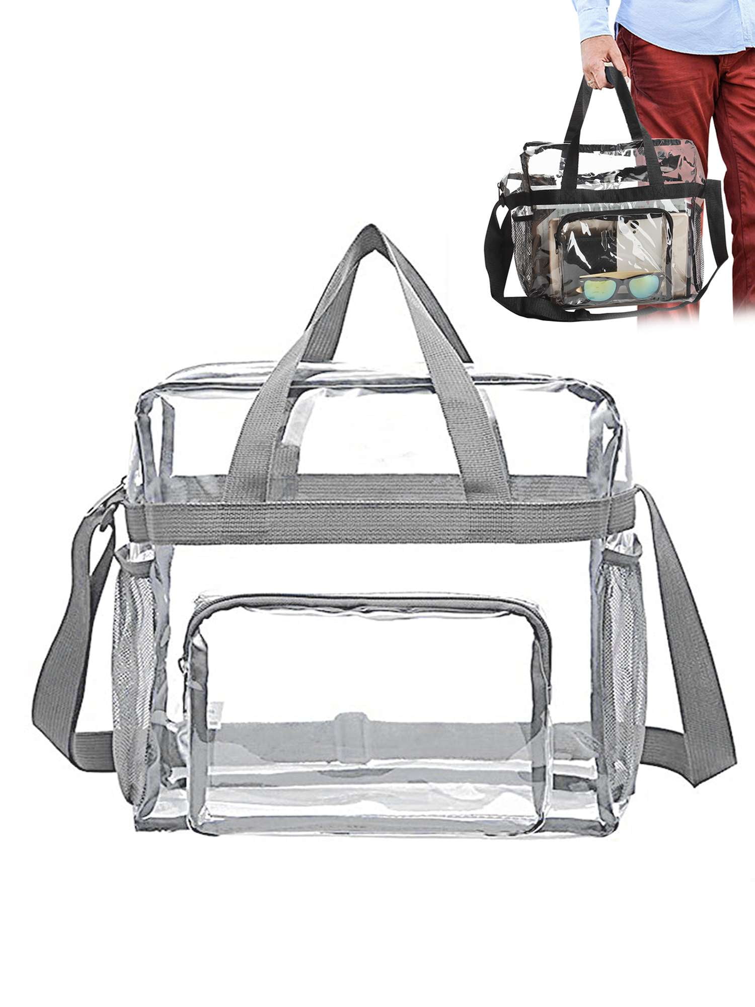 Gustave Stadium Approved Clear Handbag Transparent Tote Crossbody Bag ...