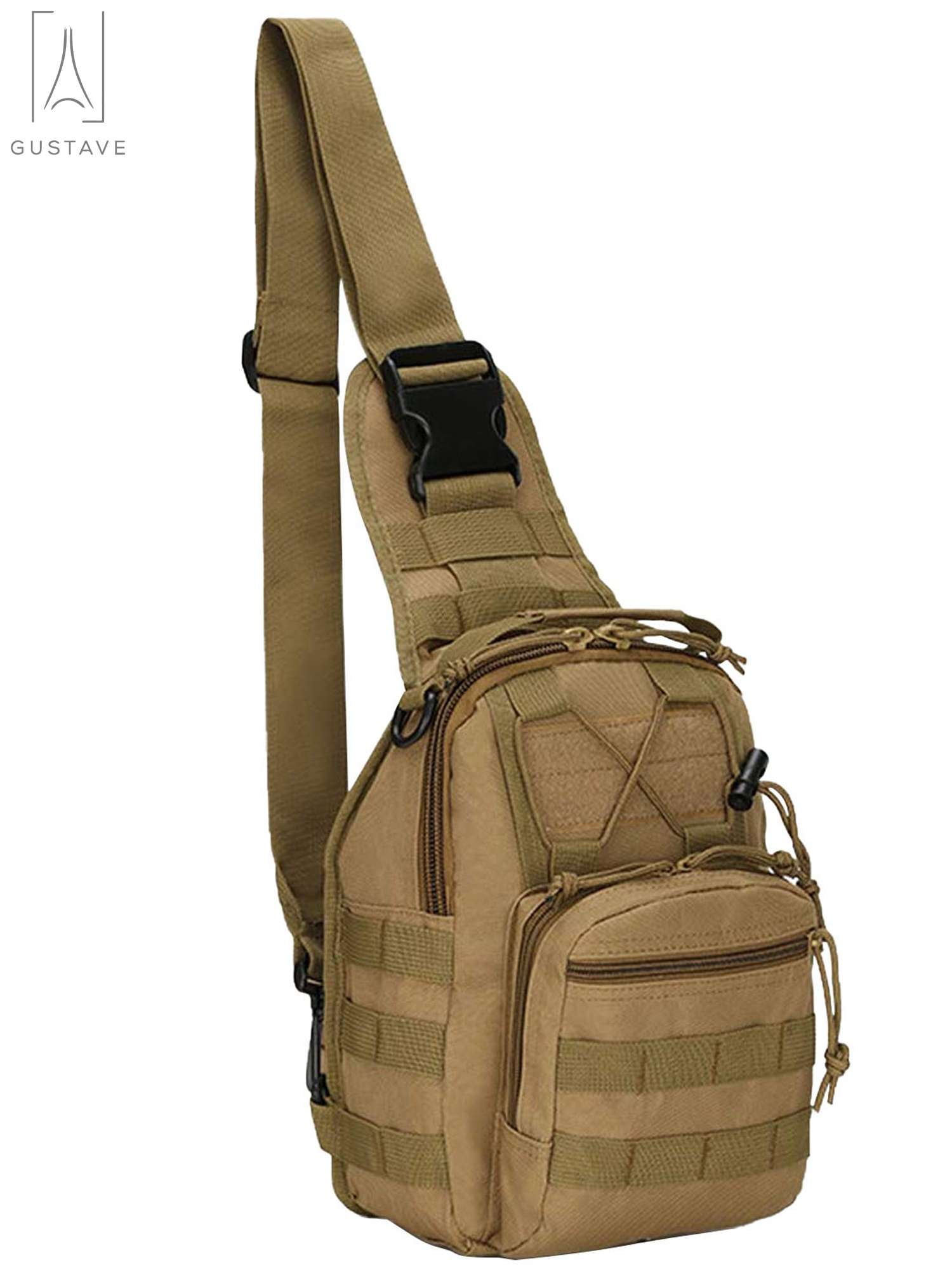 Gustave Travel Crossbody Sling Bag for Men Chest Pack Backpack Compact ...