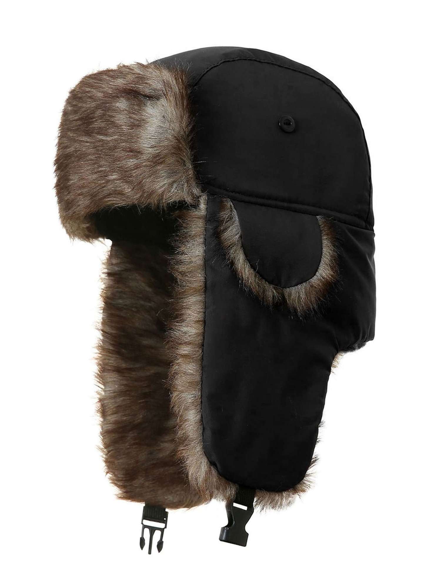 Gustave Winter Trapper Hats with Ear Flaps for Women Men, Faux Fur ...