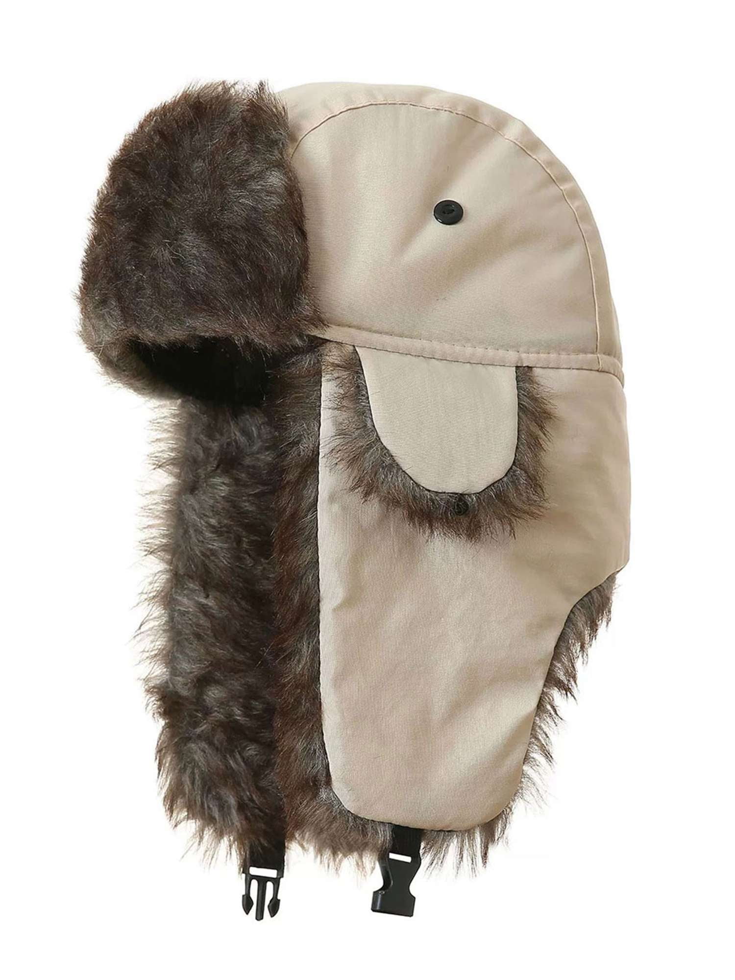 Gustave Winter Trapper Hats with Ear Flaps for Women Men, Faux Fur ...