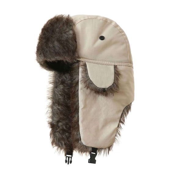 Gustave Winter Trapper Hats with Ear Flaps for Women Men, Faux Fur ...