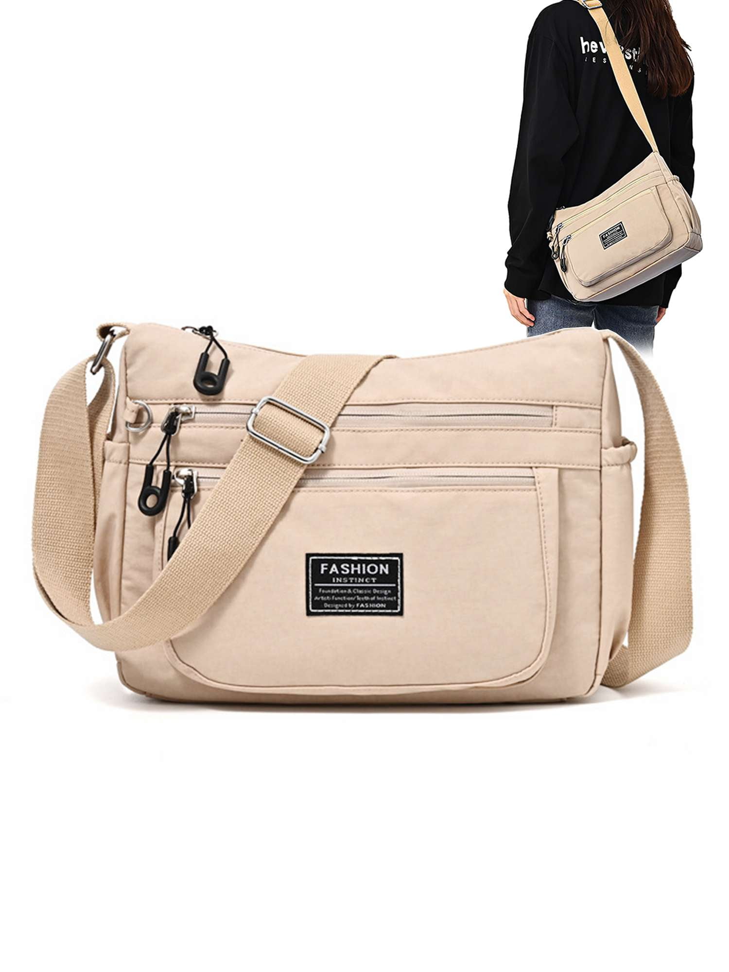 Gustave Women Crossbody Bag Nylon Waterproof Shoulder Handbag Purse ...