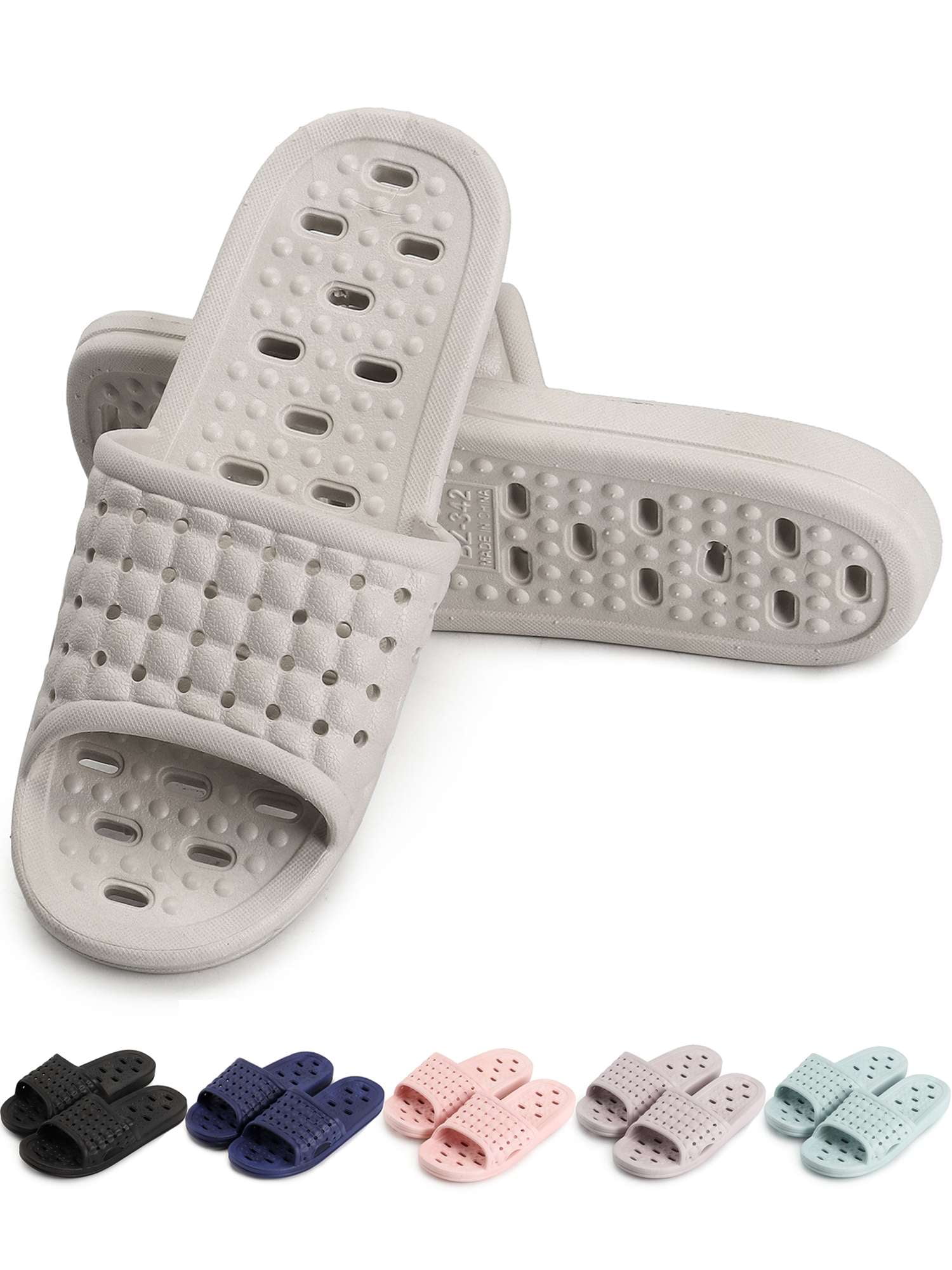 Gustave Women Men Shower Slipper Bathroom Slides Sandals Non-Slip Quick ...