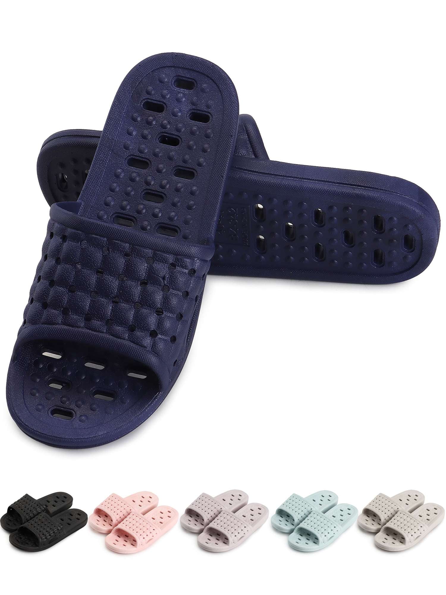 Gustave Women Men Shower Slipper Bathroom Slides Sandals Non-Slip Quick ...