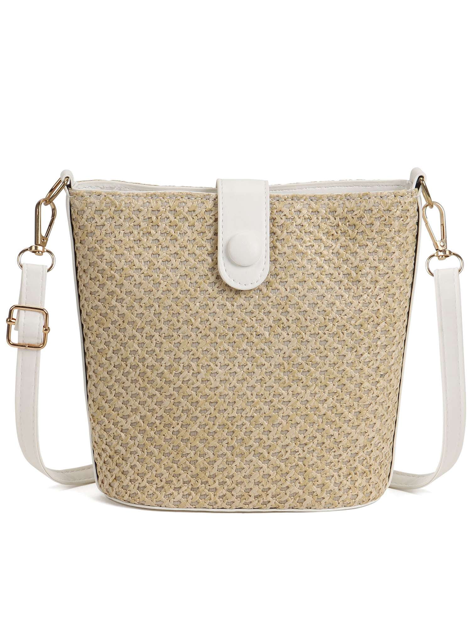 Gustave Women Straw Bag Crossbody Purse Casual Beach Shoulder Bags ...