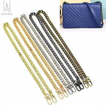 3Pcs Luxury Fashion 47 Inche Replacement Flat Chain Strap with Buckles ...