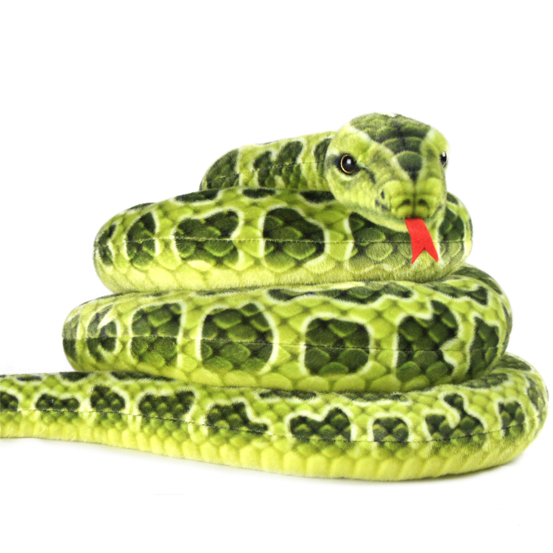 Tiger Tale Toys | Gustavo Green Anaconda | 100 Inch Stuffed Plush Snake ...