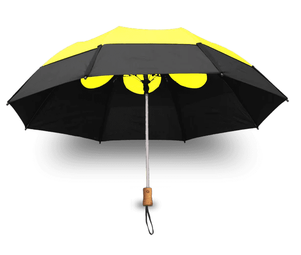 GustBuster 33143YL-BL 43 in. Metro Auto Open Umbrella, Yellow & Black ...