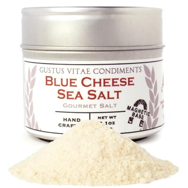 Gustus Vitae 3.1 oz. Blue Cheese Sea Salt In Magnetic Tins - Pack 4 ...
