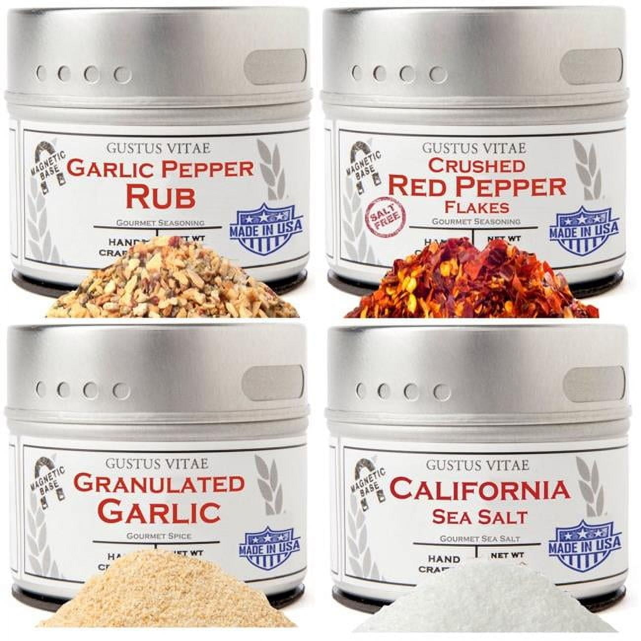 Gustus Vitae GVUS46 Must Have Kitchen Basics Seasoning - Set of 4 ...