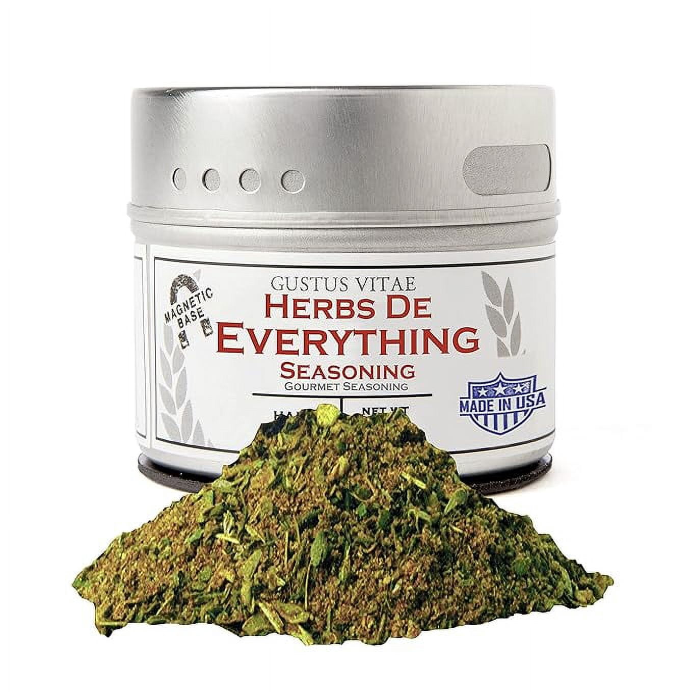 Gustus Vitae - Herbs De Everything Seasoning - Non GMO - Magnetic Tin ...