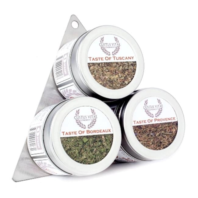 Gustus Vitae Italian & French Countryside Spice Collection - 3 Magnetic ...