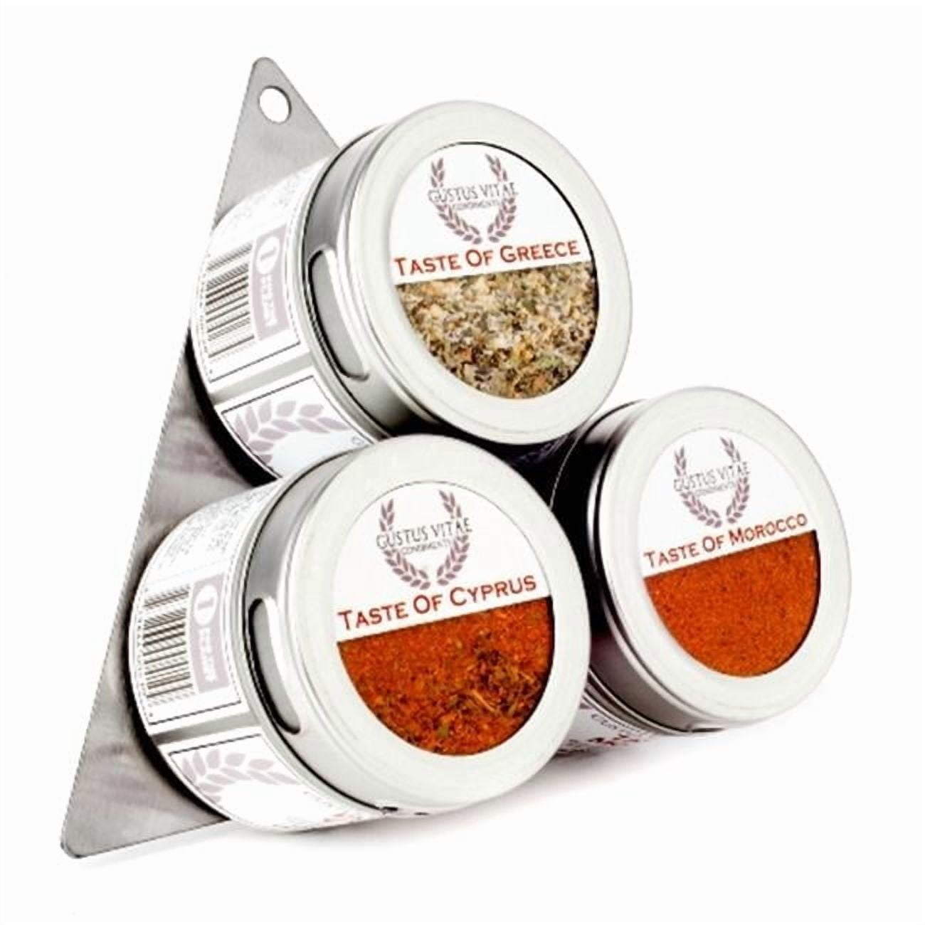 Gustus Vitae Taste of the Mediterranean - 3 Magnetic Tins - Walmart.com
