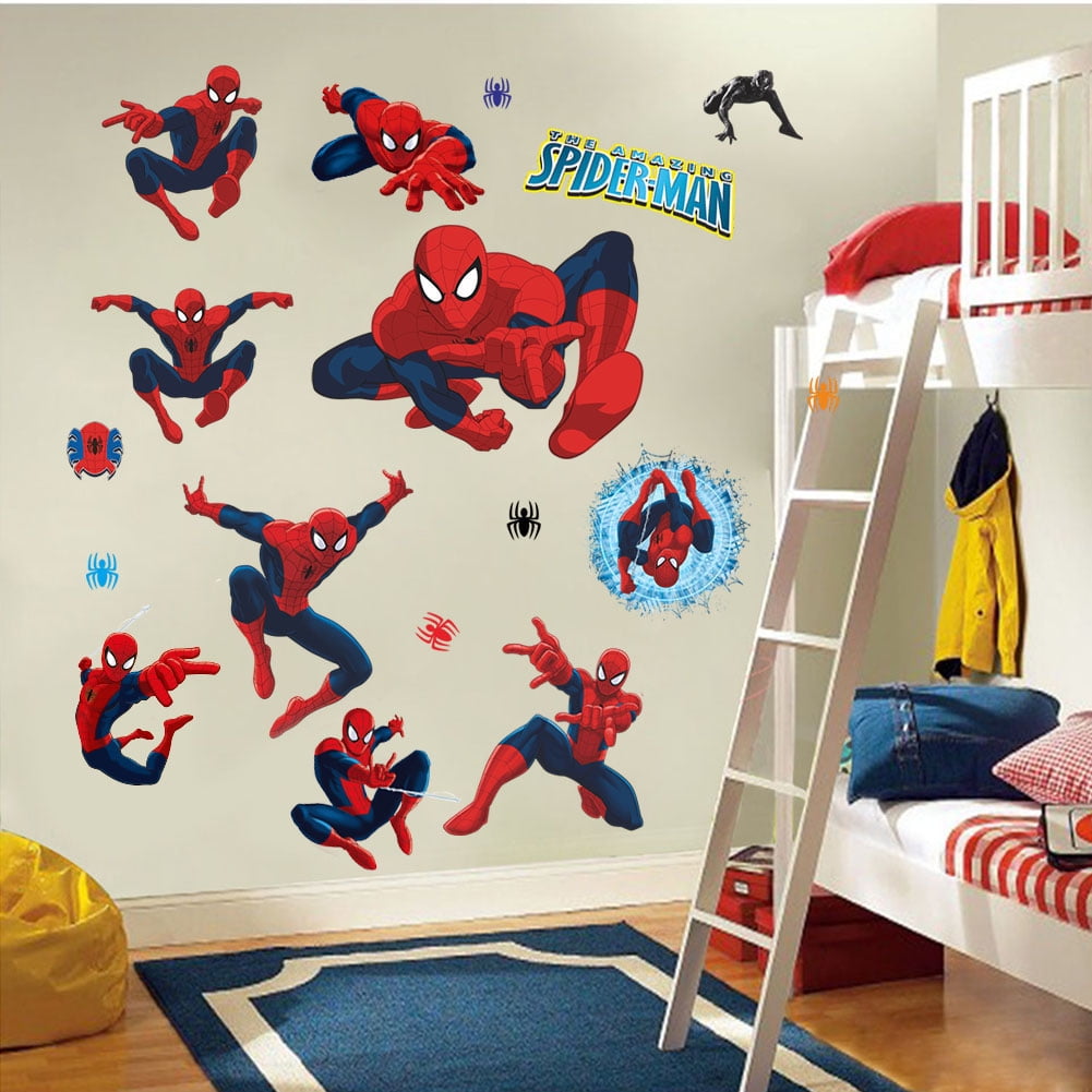 Gusuhome Spiderman Decal, Avengers Wall Decor, DIY Kids' Room ...