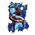 Gusuhome Avengers Superhero Theme Decor: Detachable Captain America 3D ...