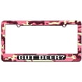 Gut Deer, Buck Hunting License Plate Tag Frame, Multiple Colors ...