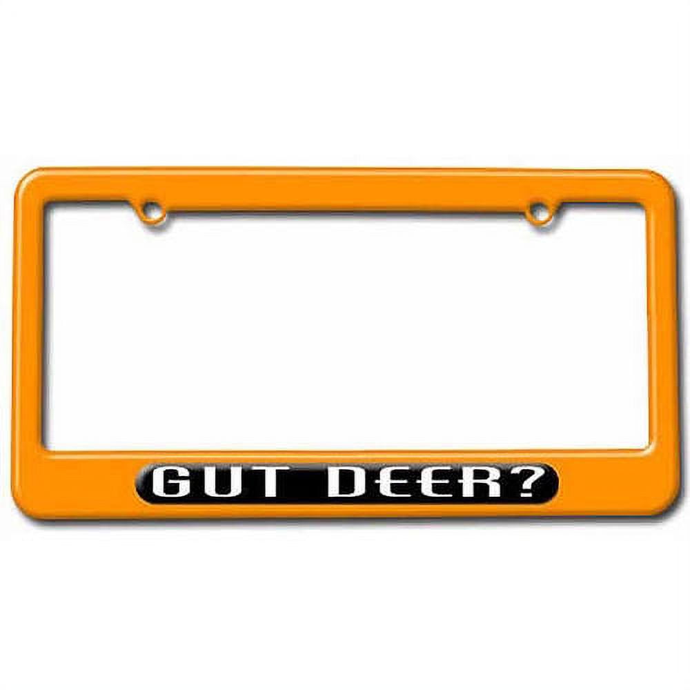 Gut Deer, Buck Hunting License Plate Tag Frame, Multiple Colors ...
