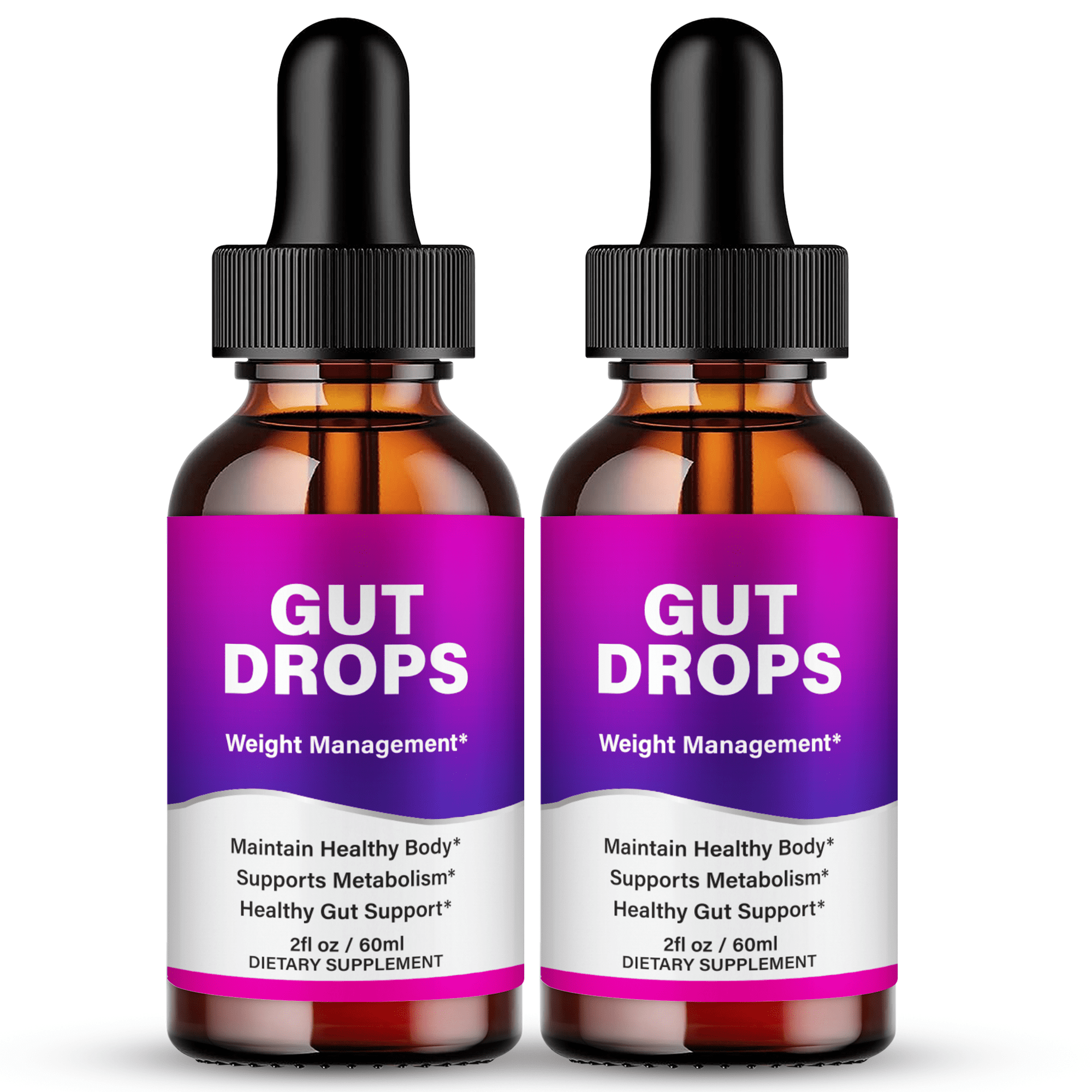 Gut Drops, Official GutDrops Supplement Liquid Droppers - Maximum ...