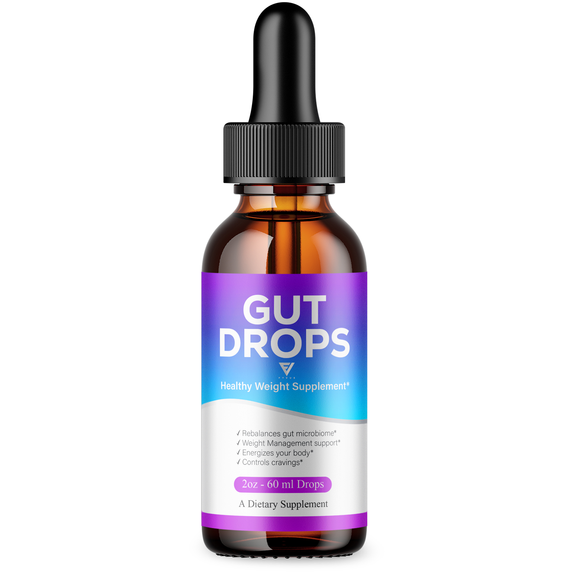 Gut Drops Supplement GutDrops Maximum Strength Overall Wellness (2oz ...