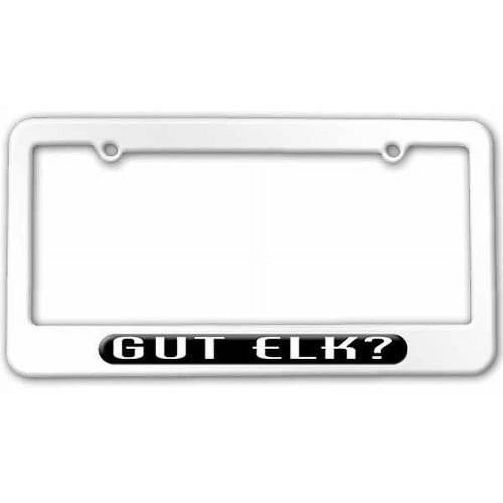 Gut Elk, Hunting License Plate Tag Frame, Multiple Colors - Walmart.com