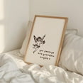 Gut Feelings Are Guardian Angels Wall Art Print, Neutral Cherub Quote ...