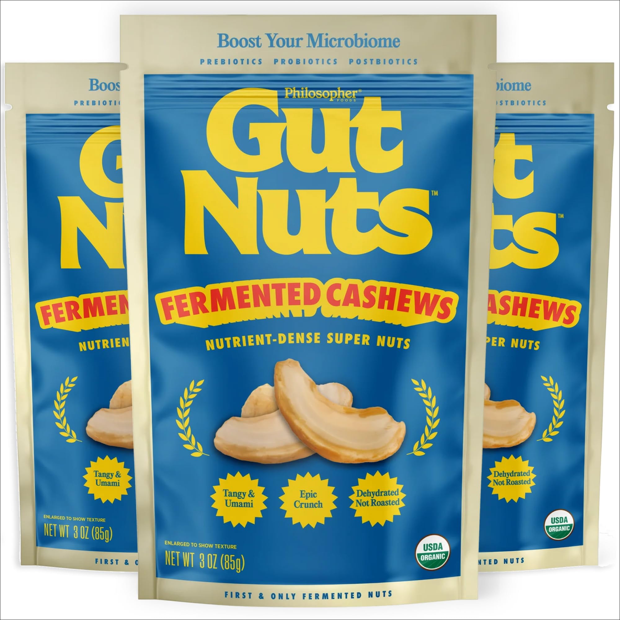 Gut Nuts - Fermented Cashews For Gut Health - Tangy, Umami, & Salty ...
