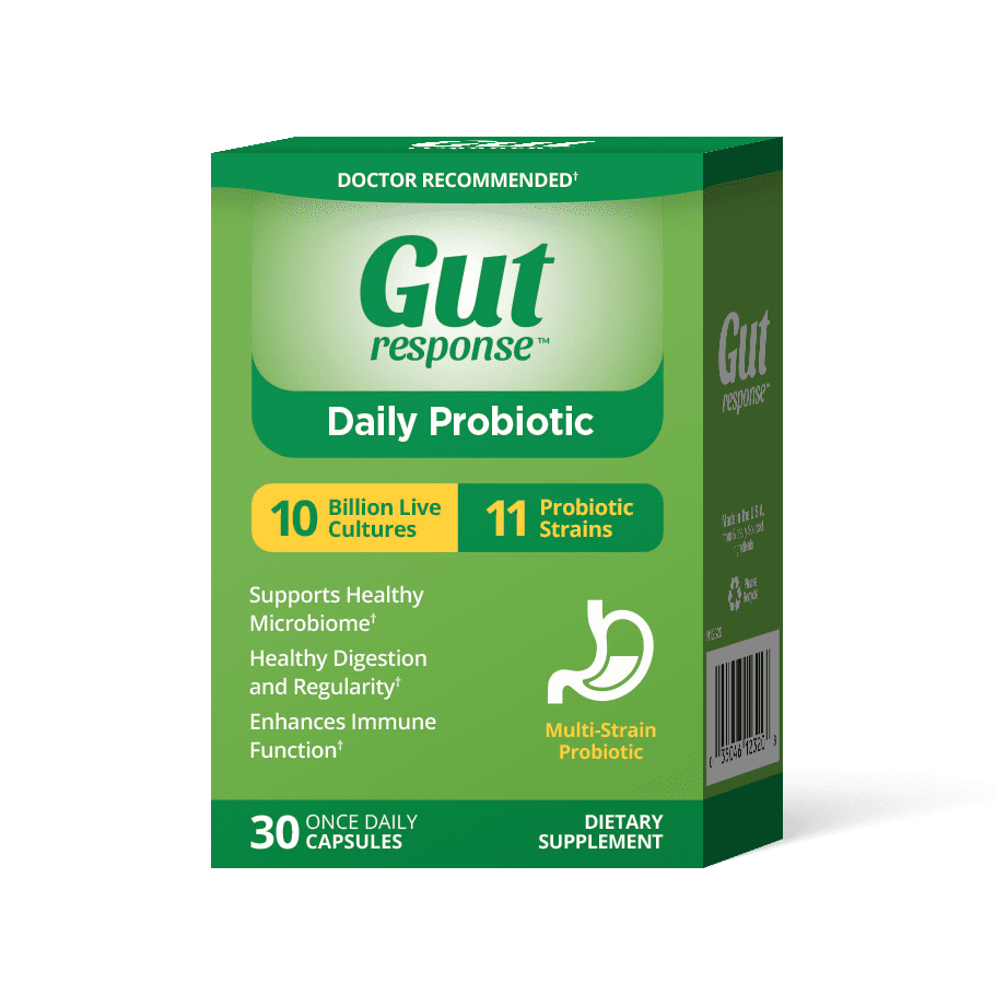 Gut Response Daily Probiotic 10 Billion Cfu 30 Caps - Walmart.com