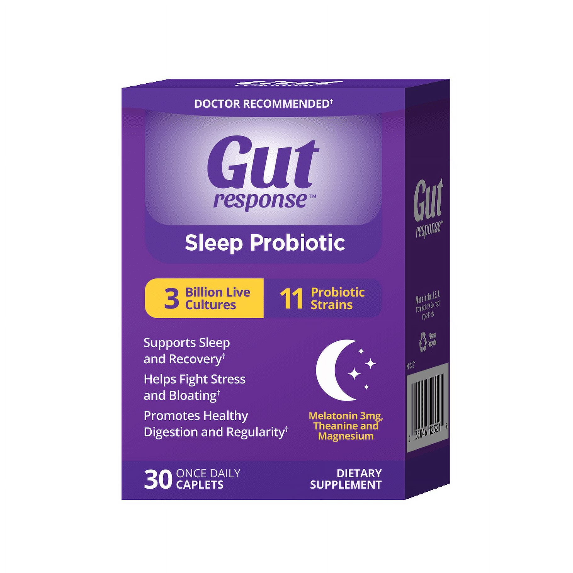 Gut Response Sleep Probiotic 3 Billion Cfu 30 Cplts - Walmart.com