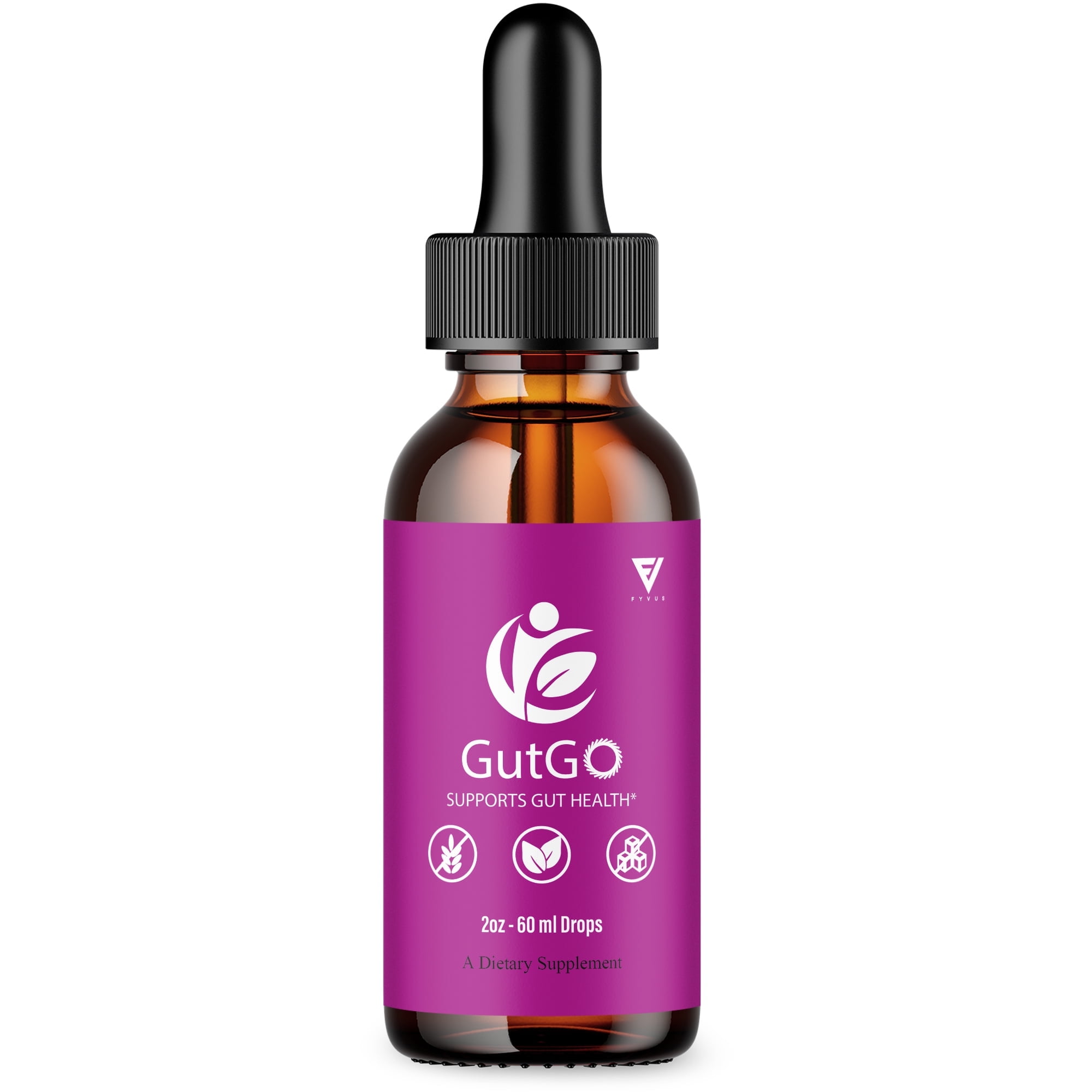 GutGo Drops Wellness Support Supplement Gut Go Maximum Strength (2oz ...