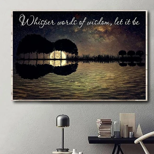 Gutar Jungle Whisper Words Of Wisdom Let It Be Horizontal Poster Home ...