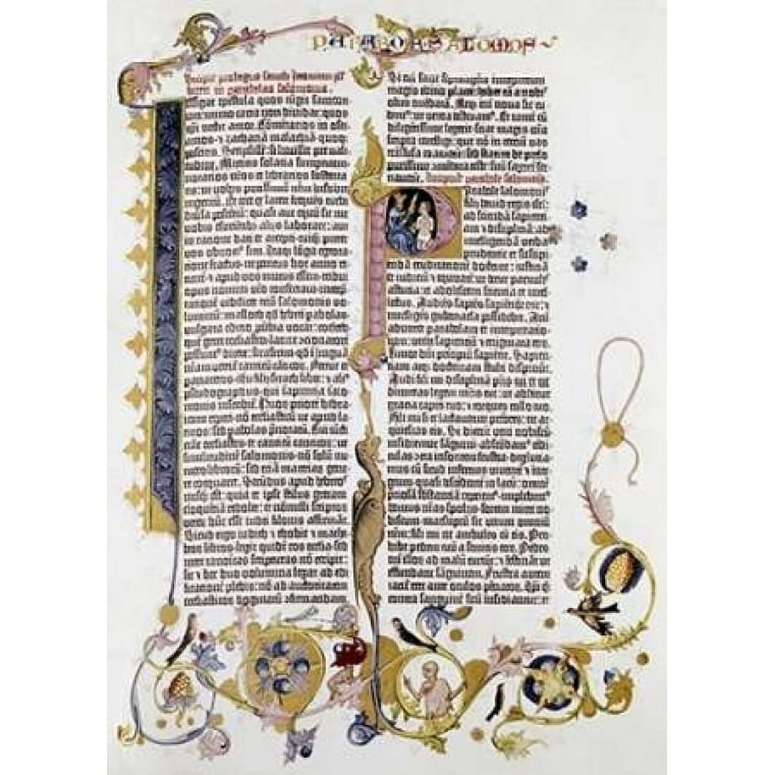 Gutenberg Bible Poster Print by Johann Gutenberg - Walmart.com