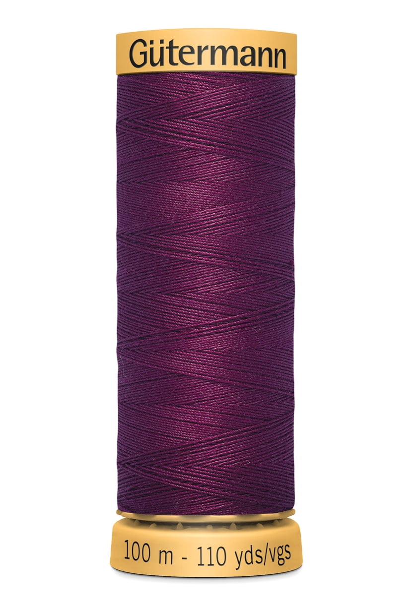 Gutermann 110 Yd Cotton Natural Thread-Wine - Walmart.com