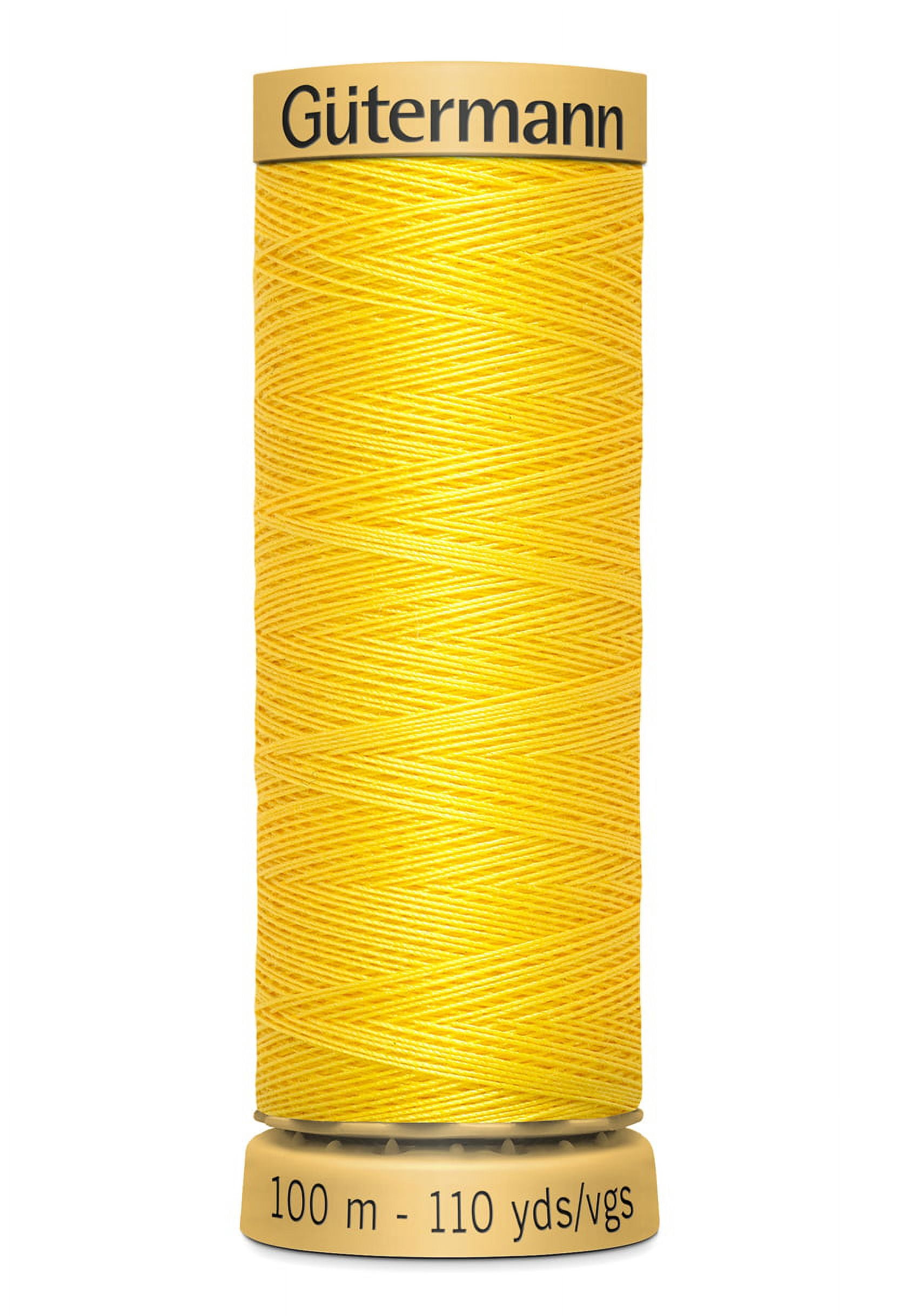 Gutermann 110 Yd Natural Cotton Thread-Canary Yellow - Walmart.com