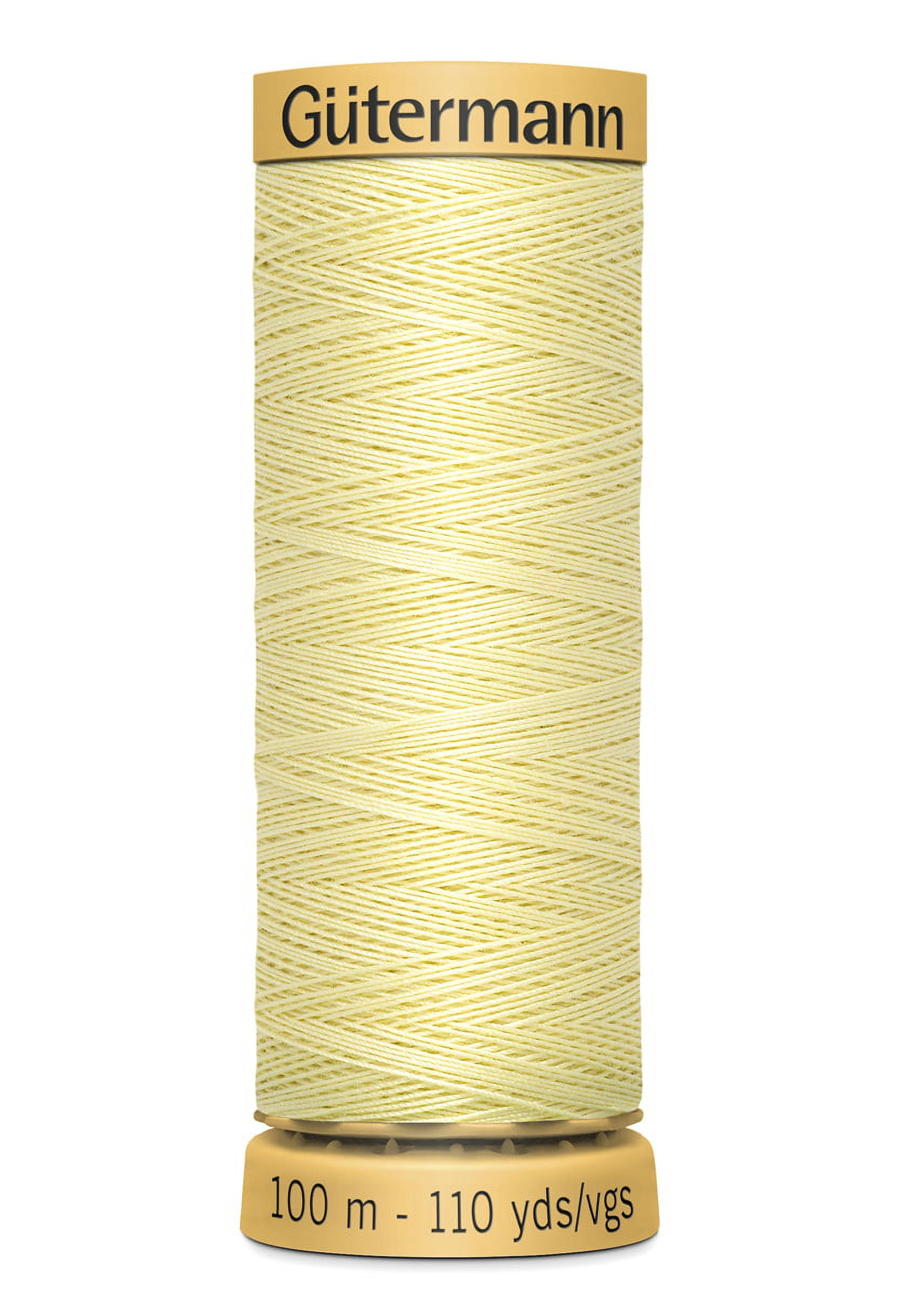 Gutermann 110 Yd Natural Cotton Thread-Light Yellow - Walmart.com