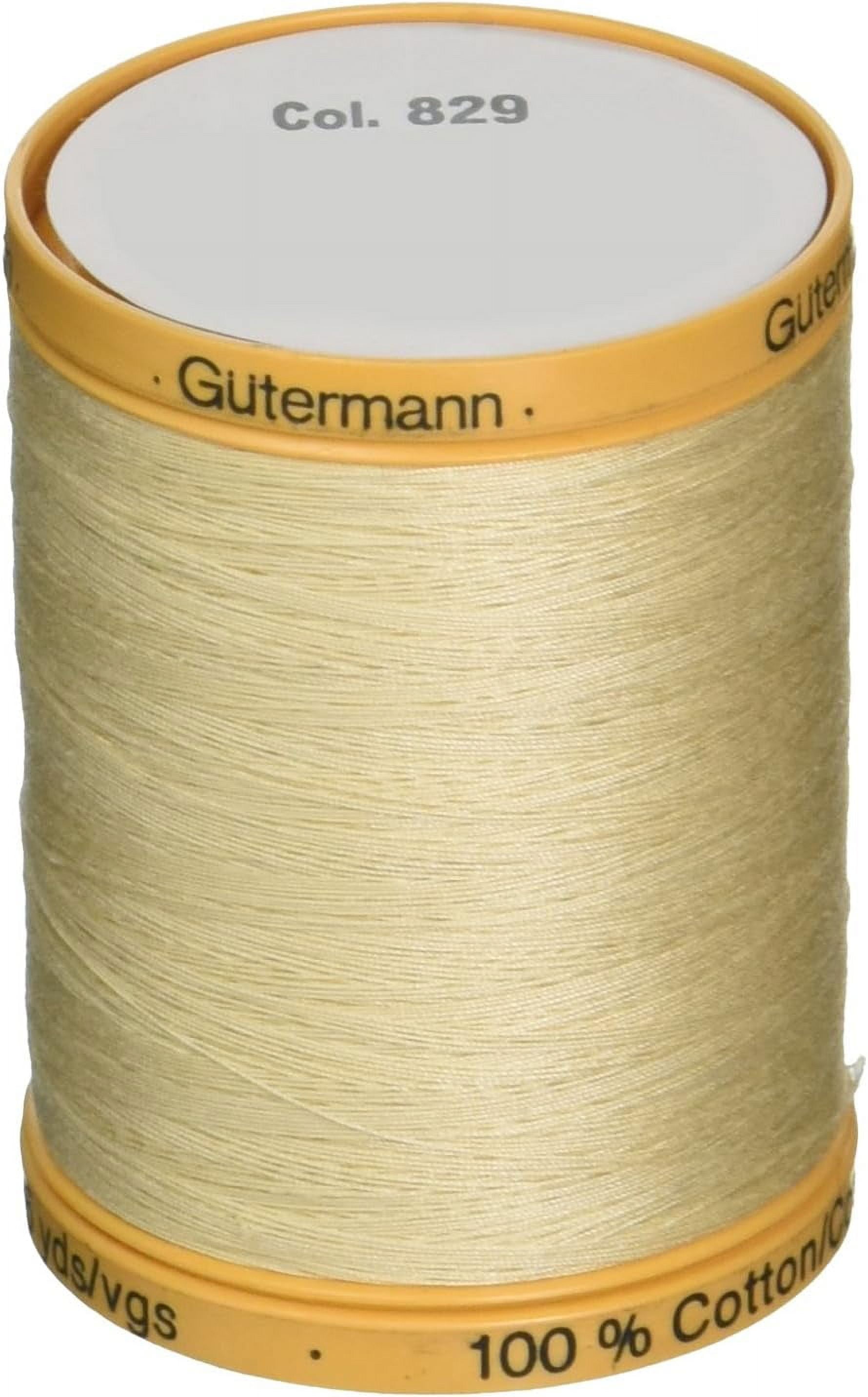 Gutermann 800C-829 - Natural Cotton Thread Solids 876yd - Cream ...