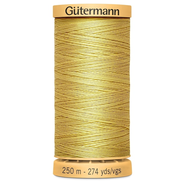 Gutermann Natural Cotton Thread 273Yd-Yellow - Walmart Business Supplies