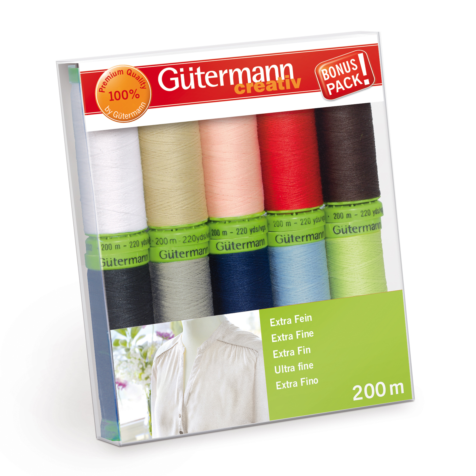 Gutermann Sew-All Extra Fine Assorted Thread Set 10 x 200m - Walmart.com