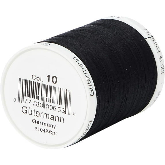 Gutermann Sew-All Thread 1094 Yards-Black (24357) - Walmart.com