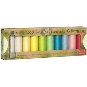 Candle Thread 1000m, 100% Polyester Machine Embroidery Thread Kit – 60 ...